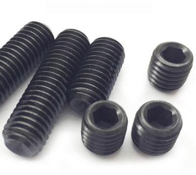 China Grade 8.8 Carbon Steel Socket Set Screw DIN916 Black Zinc M4-M8 Industrial Fastener for sale