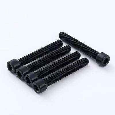 China DIN912 Carbon Steel Hex Socket Bolt M5 to M48 High Tensile Strength 8.8 Black Finish for sale