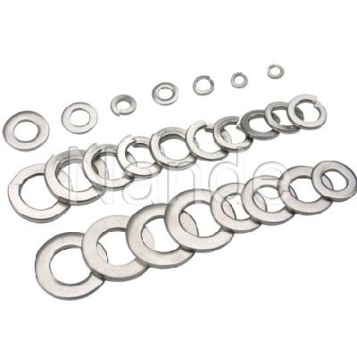 China SUS304 SUS316 Stainless Steel Flat Washer DIN125 DIN127 Round M3 to M48 for sale