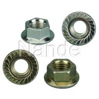 China DIN6923 Carbon Steel Grade 6.8 Hex Flange Nuts M3 to M36 for Industrial Use for sale