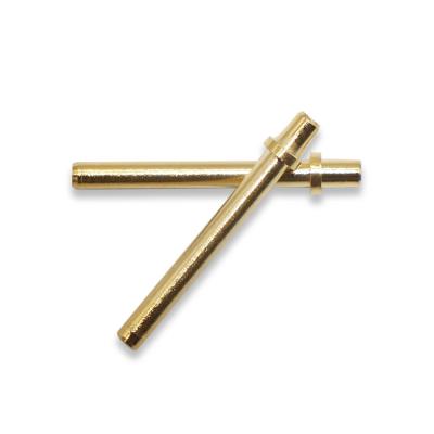 China Custom Brass Electroplated Dowel Pins ±0.002mm Tolerance CNC Lathe Parts for Daily Living Equipment for sale