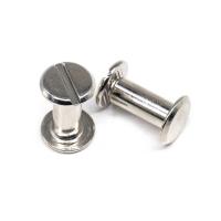 China Stainless Steel Flat Head Rivets Grade 4.8 6.8 Bright Finish for Album Ledger for sale