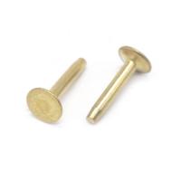 China Custom Brass Rivets CNC Machining Solid Rivets 0.01mm Tolerance ISO9001 for sale