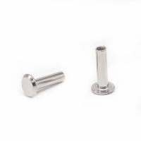 China Class 4.8 6.8 Stainless Steel Aluminum Hollow Rivets Semi Tubular Flat Head Bright Finish Custom Fasteners for sale