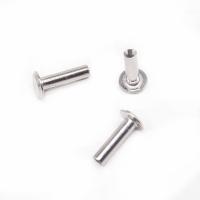 China Class 4.8 6.8 Stainless Steel Aluminum Hollow Rivets Semi Tubular Flat Head Bright Finish Custom Fasteners for sale