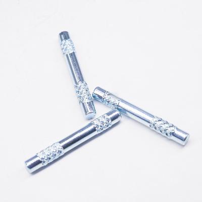 China 5.5mm 304 Stainless Steel Knurled Shaft CNC Automatic Lathe OEM for Robot Car Toy Transmission Parts for sale