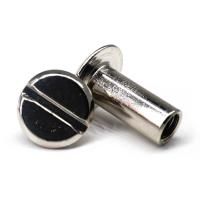China Bright Uncoated Pins And Rivets Semi Tubular Cone Head Rivets for sale