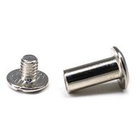 China Bright Uncoated Pins And Rivets Semi Tubular Cone Head Rivets for sale
