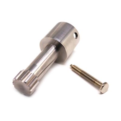 China Custom CNC Machined Aluminum Drive Shaft Hollow Tube Powder Coated 6061 7075 for sale