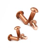 China Grade 10.9 Pins And Rivets ISO Certified Brass Solid Rivets For Electronic Devices for sale