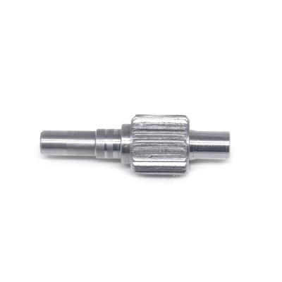 China Custom CNC Machining Gear Pinion Shaft ISO9001 Certified Aluminum Alloy for Bicycle Components for sale