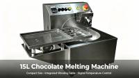 China 15L Capacity Chocolate Melting Machine with Digital Temperature Control in 304 Stainless Steel for sale
