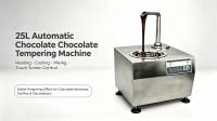 China 25L Capacity Chocolate Tempering Machine with Food-grade 304 Stainless Steel and Fully-automatic Touch-screen Temperature Control for sale