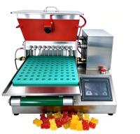 China Compact Food-Grade 304 Stainless Steel Tabletop Depositing Machine with 50 kg/h Production Capacity for Automatic Gummy Depositor Use for sale