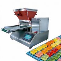 China Compact Food-Grade 304 Stainless Steel Tabletop Depositing Machine with 50 kg/h Production Capacity for Automatic Gummy Depositor Use for sale