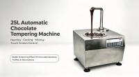 China 25L Capacity Chocolate Tempering Machine with Food-grade 304 Stainless Steel and Fully-automatic Touch-screen Temperature Control for sale