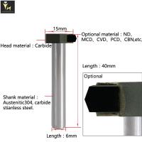 China 3mm PCD CNC Diamond Tools To Make Rainbow On Jewelry for sale