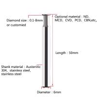 China T Type 1.0mm CNC Diamond Tools For Bangles Wedding Rings for sale