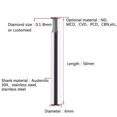 China T Type 1.0mm CNC Diamond Tools For Bangles Wedding Rings for sale
