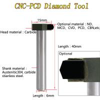 China Making Rainbow Effect PCD Milling Tools for sale