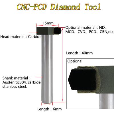 China Making Rainbow Effect PCD Milling Tools for sale