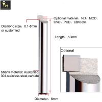 China Side And Flat Lining EyeFish Effect 1.5mm CNC Diamond Tools for sale
