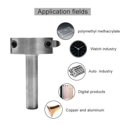 China Mirror Finish 3mm MCD Diamond End Mill For Ring Bangle for sale