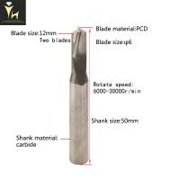 China Ultra Precision Two Flutes PCD End Milling Tools for sale