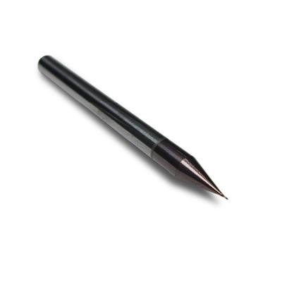 China 0.5mm 3mm Shank 2 Flute Carbide End Mill for sale