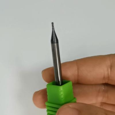 China 0.5mm 1.0mm 2 Flutes Carbide End Mill Cutter for sale