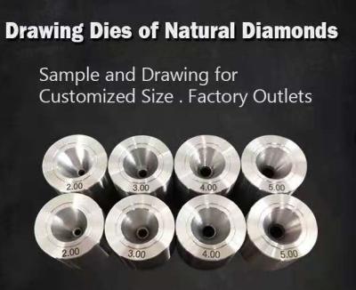 China 2.0mm 3.0mm 4.0mm hole Diamond Drawing Dies for sale