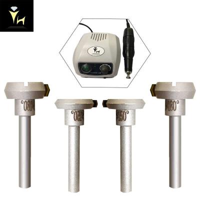China ND CVD 3 Lines Jewellery Diamond Tools 2X110 1X135 0.5X180 Carbide Shank for sale
