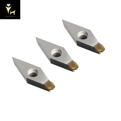 China Carbide Stainless Steel MCD Tools 6mm Shank Diamond Cutoff Insert MCD PCD for sale