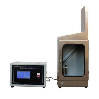 China ASTM D1230 Textile 45 Degree Flammability Tester Touch Screen Control Flammability Tester for sale