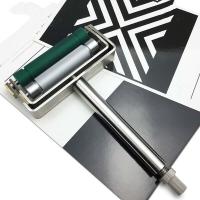 China Flexo Printing Handheld Ink Proofer Stainless Steel Manual Proofing Tool 80-300 LPI Anilox Roller for sale