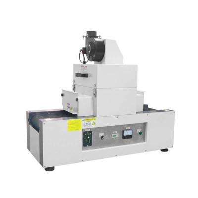China Small UV Curing Machine Conveyor System 2KW Mercury Lamp 300mm Mesh Belt Ink Proofer Dryer for sale