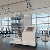China ASTM D813 D430 Tortuous Testing Machine JIS K6301 ISO 132 Curved Tester Fabrics Folding Resistance Test Equipment Textil for sale
