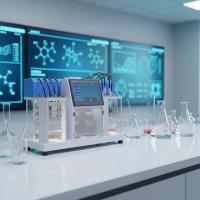 China ASTM D445 Fully Automatic Kinematic Viscosity Tester Petroleum Products Dynamic Viscosity Test Machine Kinematic Petrole for sale