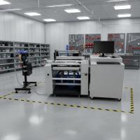 China Fully Automatic Air Jet Sample Loom Shuttleless Loom Laboratory Pneumatic Loom Air-jet Weaving Machine Textile Testing M for sale
