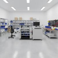 China Fully Automatic Air Jet Sample Loom Shuttleless Loom Laboratory Pneumatic Loom Air-jet Weaving Machine Textile Testing M for sale