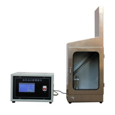China Fabric Flammability Test Machine Flame Testing Machine Textiles 45 Degree Flammability Test Chamber Flammability Tester for sale