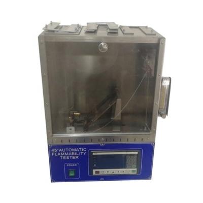 China ASTM D1230 CRF 16 45C Clothing Flammability Tester Textiles Burning Test Machine Flammability Tester for sale