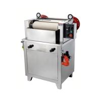 China Vertical Pneumatic Electric Small Padder Cotton Fiber Fabrics Rolling Machine Textile Laboratories Fabric Testing Equipment for sale