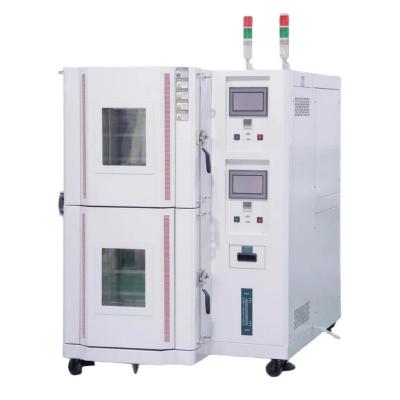 China Double-Chamber Constant Temperature and Humidity Test Chamber Dual Cabin Temperature Humidity Environmental Test Cabinet for sale