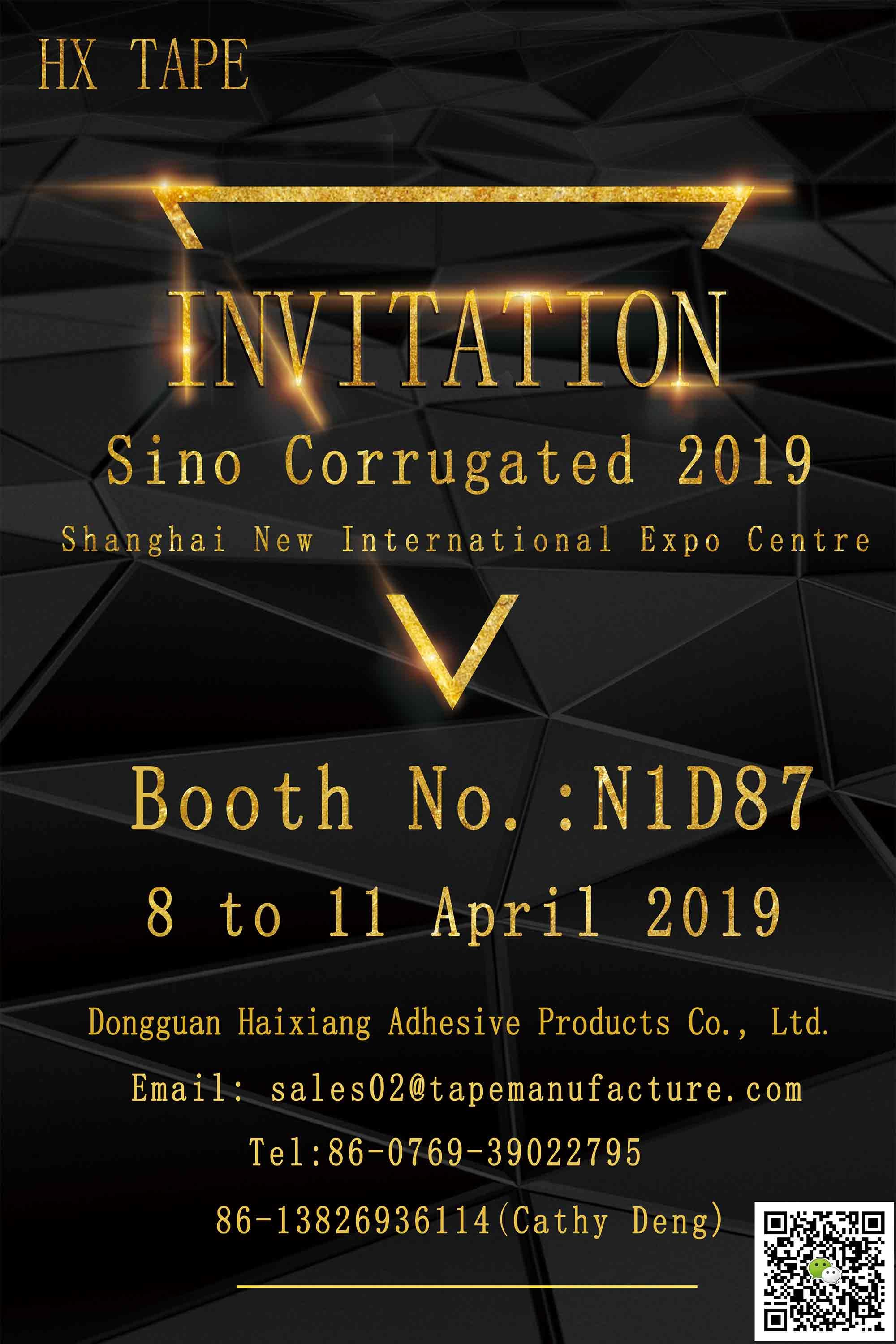 Invitation of sino corrugated 2019