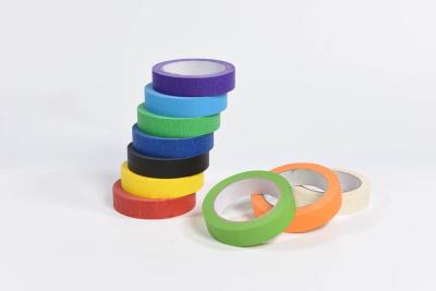 China High Temperature Car Masking Painting Tape Multi Colored Crepe Paper 2 Inch for sale