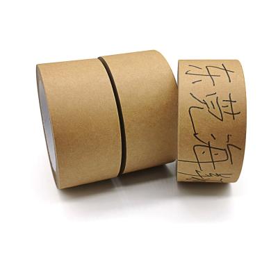 China Hot Melt Adhesive Box Sealing Kraft Paper Tape Custom Single Side for sale