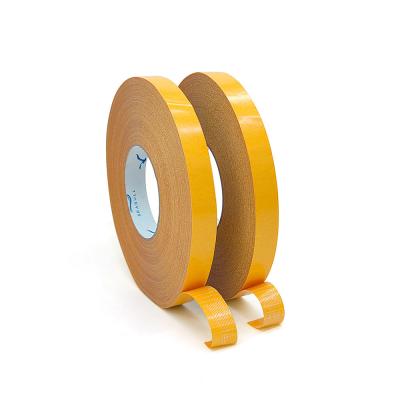 China Plain Woven Double Sided Fiberglass Mesh Tape For Carpet Seaming And Fixed for sale