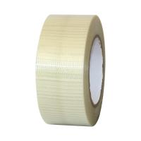 China Customized Logo Bi Directional Reinforced Seam Fiberglass Tape For Fire Resistant Heavy Part Fixing for sale