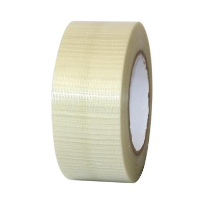 China Customized Logo Bi Directional Reinforced Seam Fiberglass Tape For Fire Resistant Heavy Part Fixing for sale
